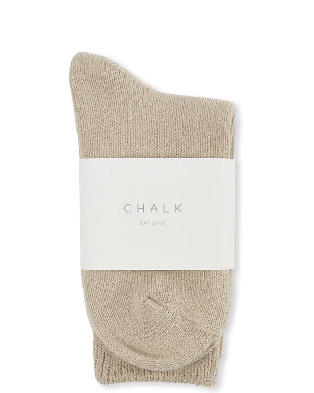 CHALK Day Sock Grey or Biscuit Gracie Jaynes