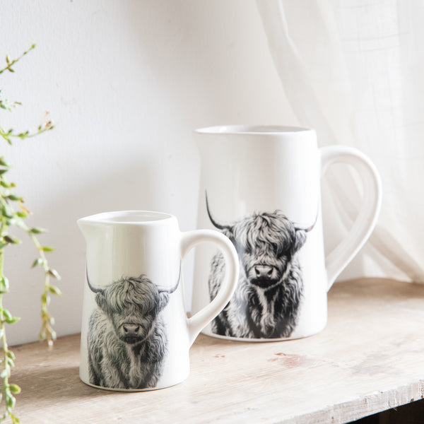 Highland Cow Jug - 2 Sizes - Gracie Jaynes