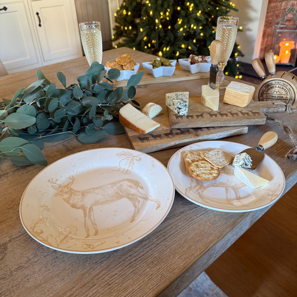 Festive Stag Plate - 2 Sizes - Gracie Jaynes