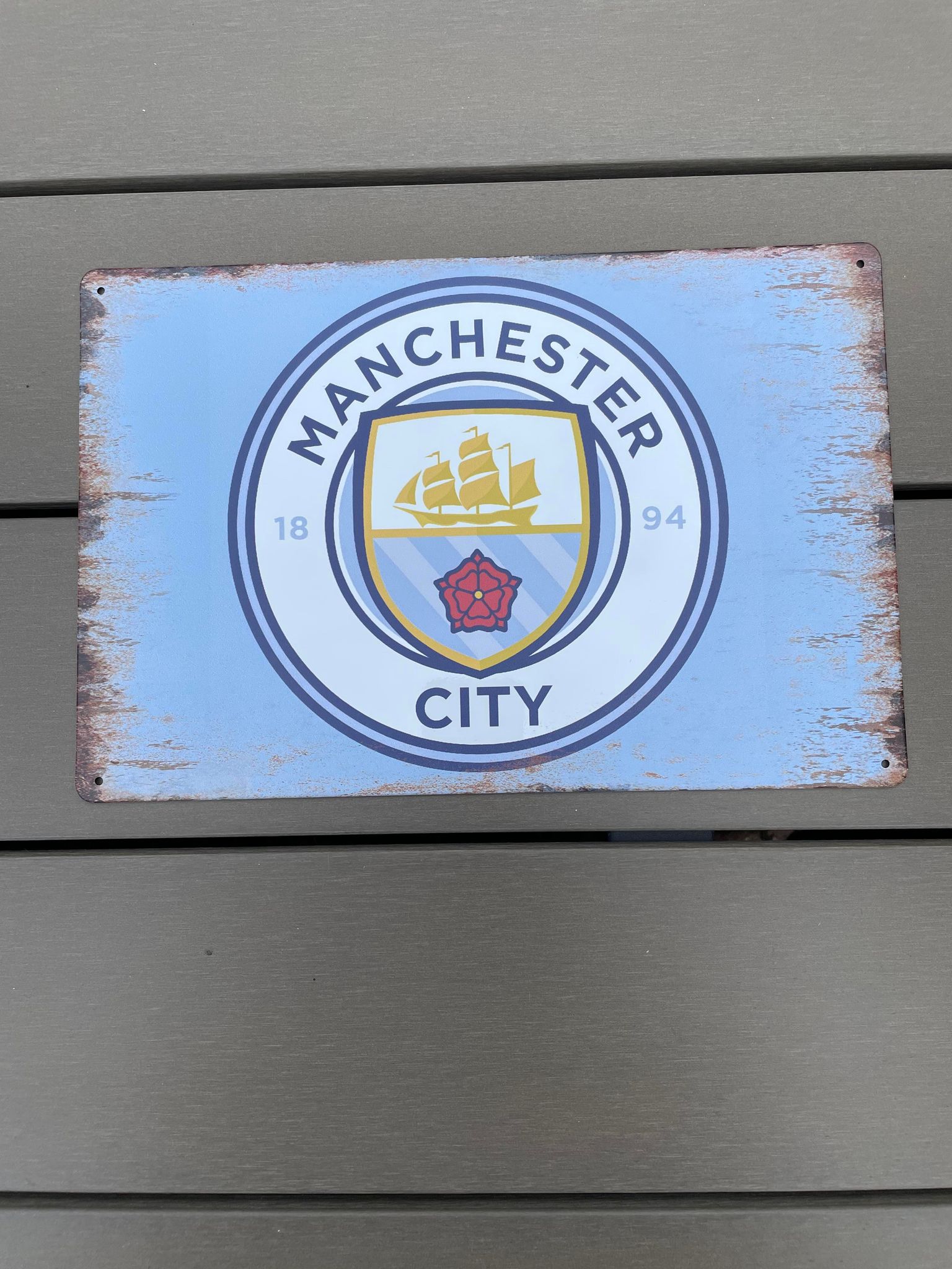 Metal Sign - Manchester City - Gracie Jaynes