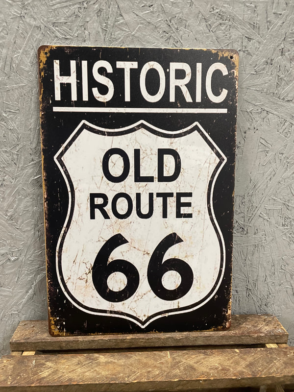 Metal Sign - Route 66 - Gracie Jaynes